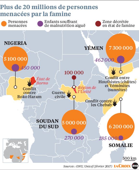 Carte De La Famine En Afrique